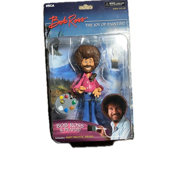Bob Ross | Other | Bob Ross Action Figure With Palette And Brush | Poshmark